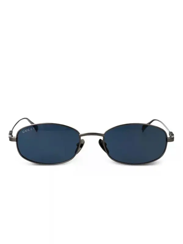 Gucci Oval-frame Sunglasses - Grey