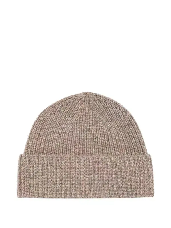Eric Bompard Ribbed-knit Beanie - Neutrals