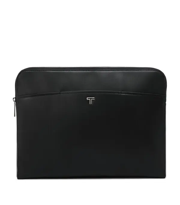 Tumi Leather Laptop Sleeve - Black