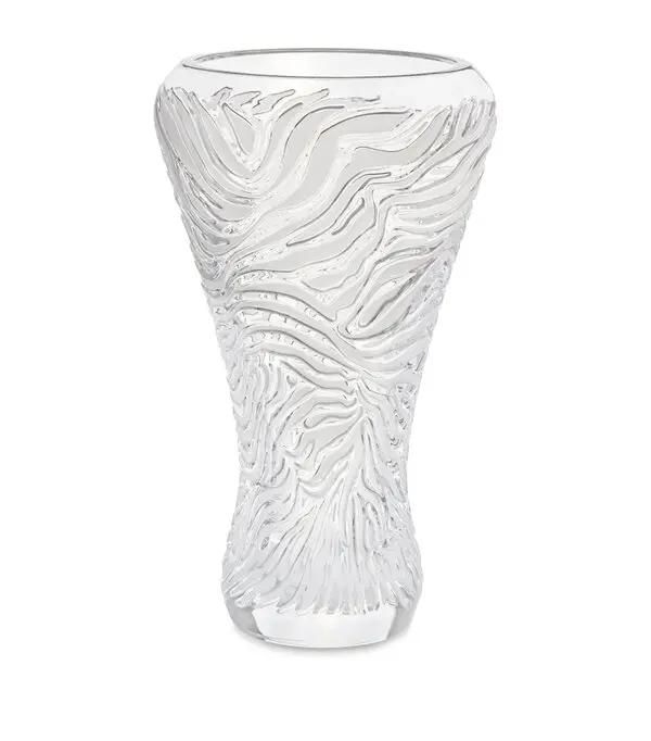 Lalique Zèbre Vase - Clear
