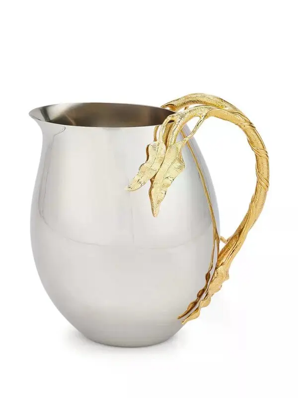 L'Objet Leaf-handle Pitcher - Silver