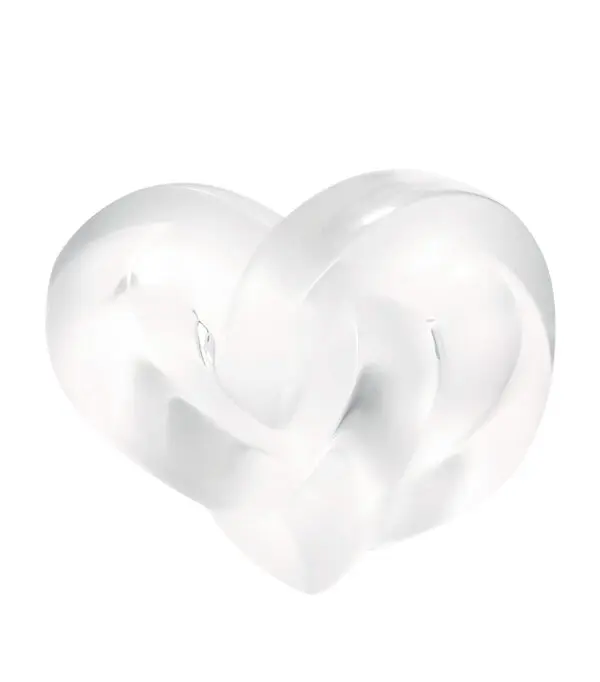 Lalique Crystal Heart Paperweight