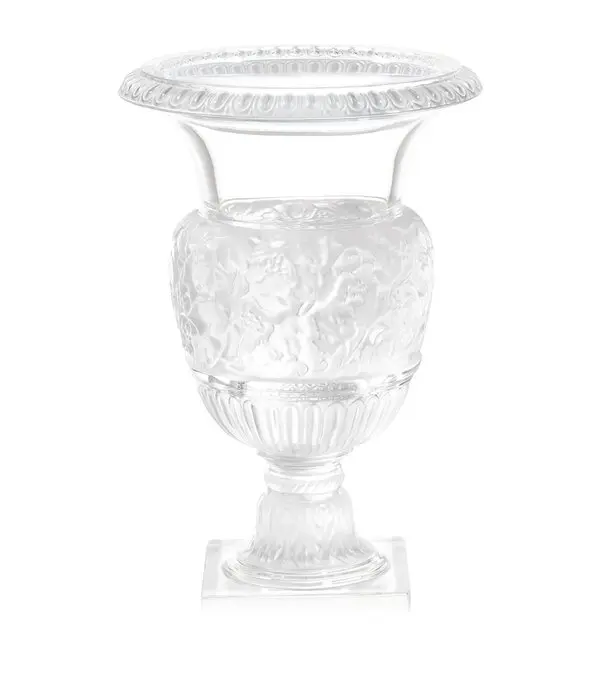 Lalique Crystal Versailles Vase - Clear
