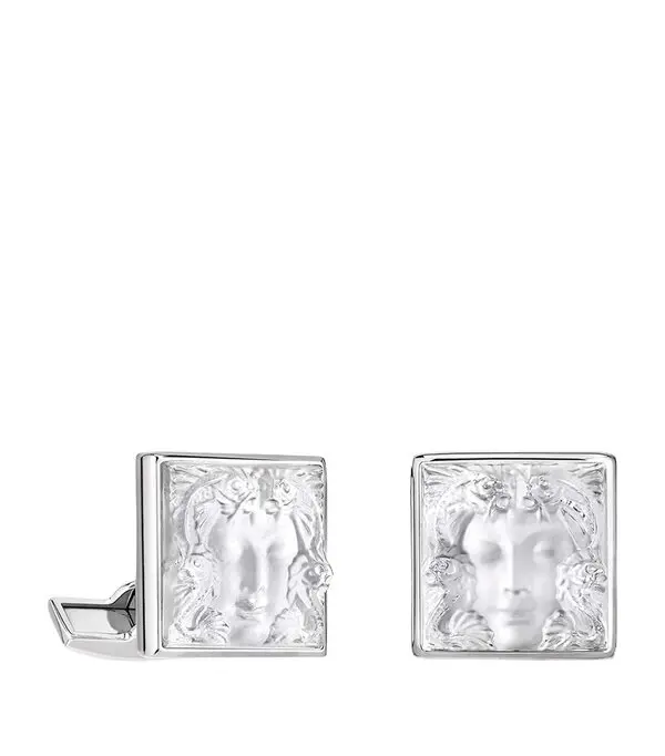Lalique Crystal Aréthuse Cufflinks - Clear