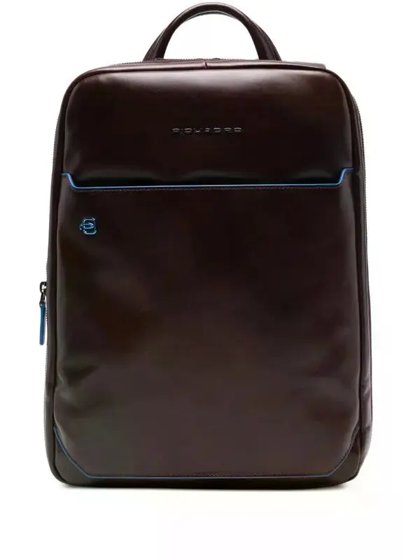 PIQUADRO Leather Backpack - Brown