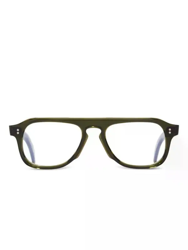 CUTLER & GROSS Pilot Frame Eyeglasses - Green