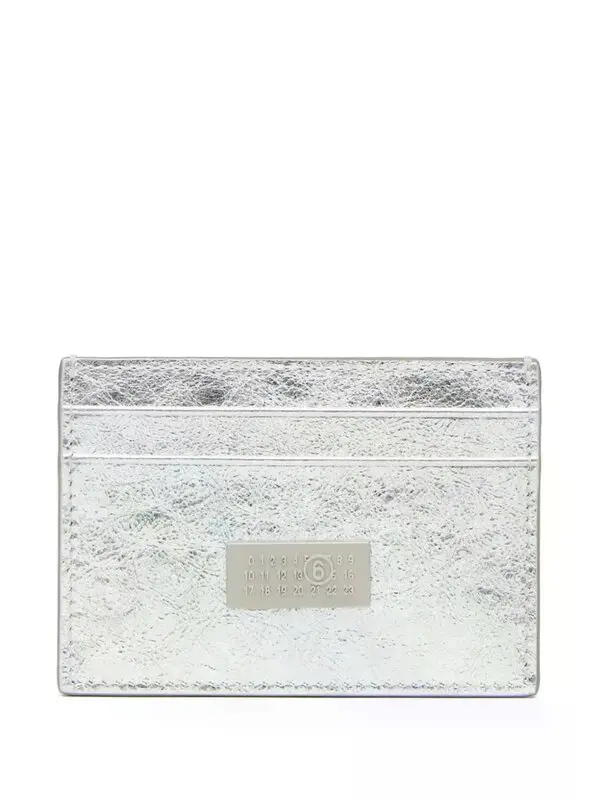 MAISON MARGIELA Logo-plaque Cardholder - Silver