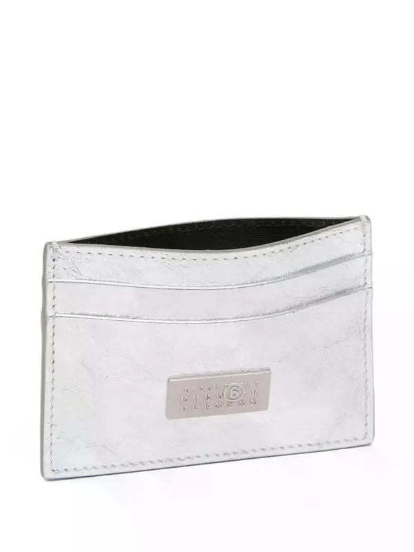 MAISON MARGIELA Logo-plaque Cardholder - Silver