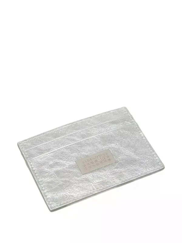 MAISON MARGIELA Logo-plaque Cardholder - Silver