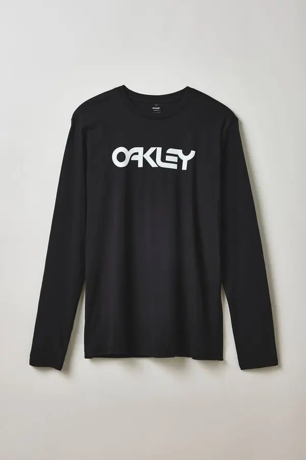 Oakley Mark Ii Logo Graphic Long Sleeve Tee - Black