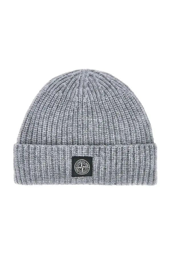 Stone Island Ribbed Wool Beanie