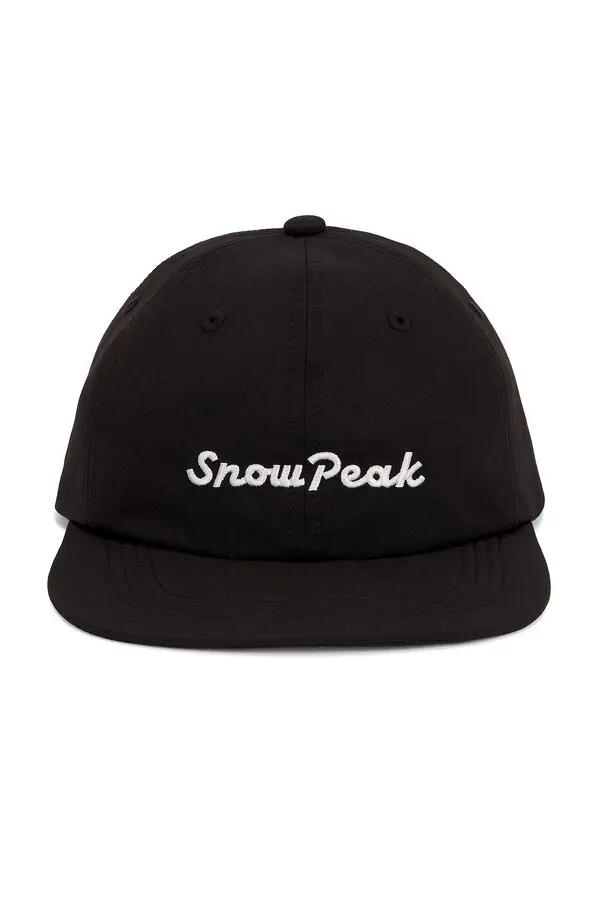 SNOW PEAK Typography Cap - Black
