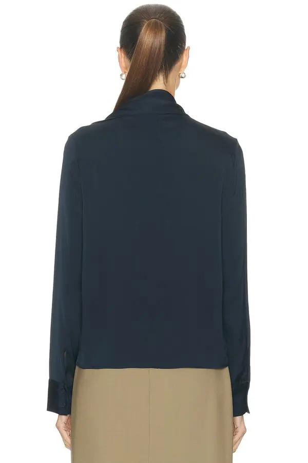 SRG Celeste Silk Top - Navy Blue