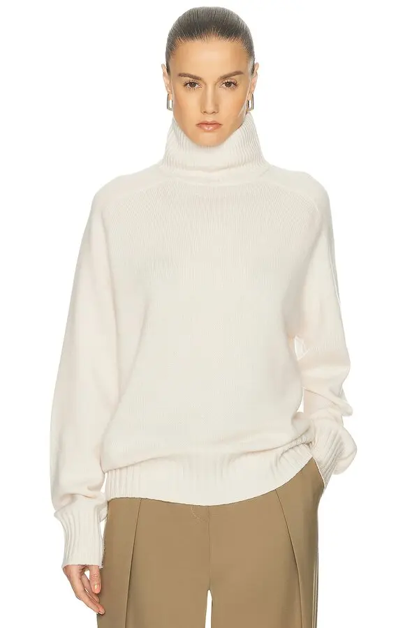 SRG Fayy Cashmere Turtleneck Sweater - Cream