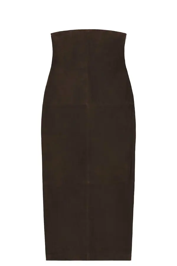 SRG Kim Suede Dress - Chocolate