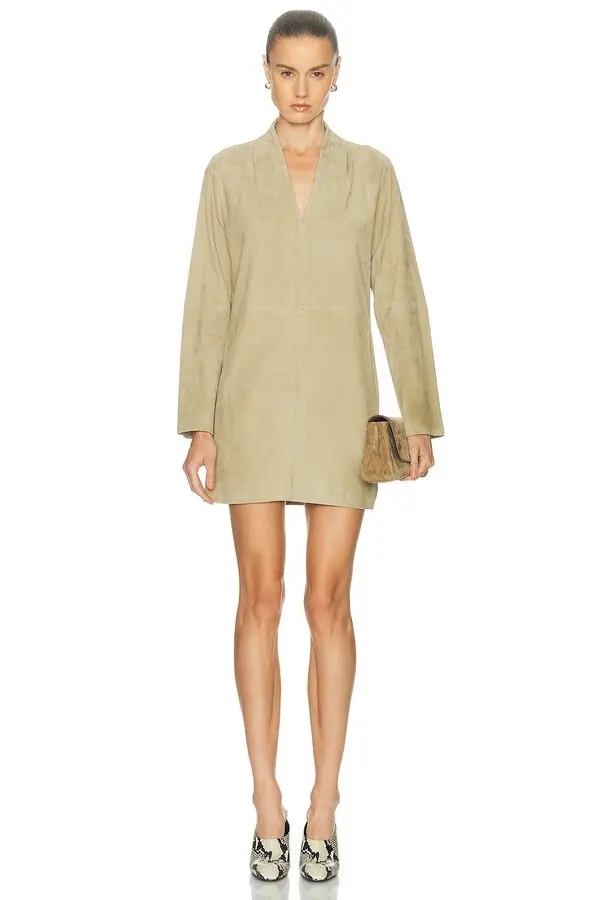SRG Tanya Suede Dress - Sand