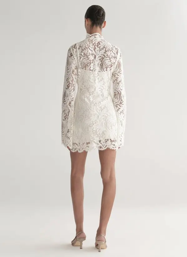 A.L.C. Eden Lace Mini Dress - Ecru | Editorialist