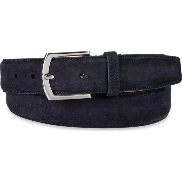 Cole Haan Suede Belt - Navy