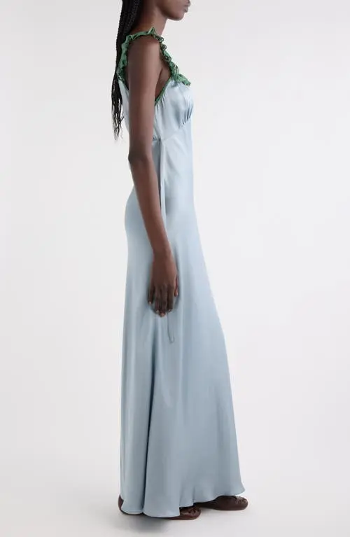 chloe blue lace dress Blue Gingham Midi Dress | Shop Now main image 0