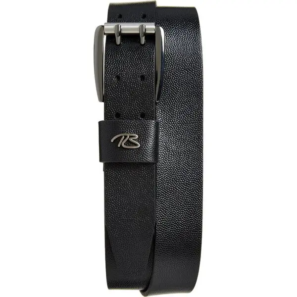 Robert Barakett Valcourt Leather Belt - Black