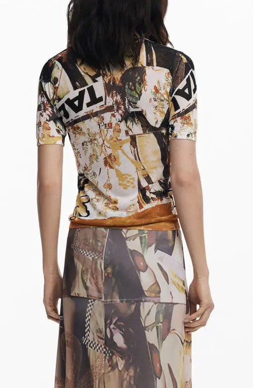 Desigual Abstract Print T-shirt