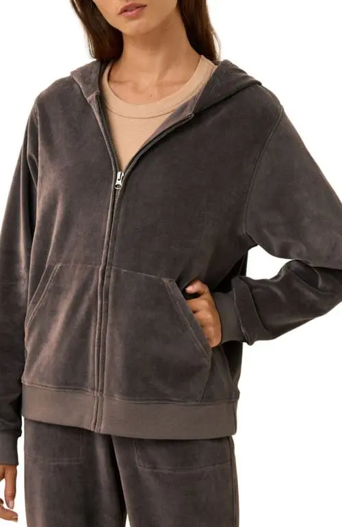 PACT Organic Cotton Pure Velour Zip Hoodie