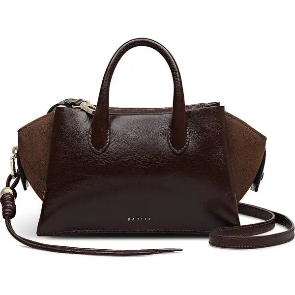 RADLEY The Romilly Small Ziptop Satchel Bag - Dark Oak
