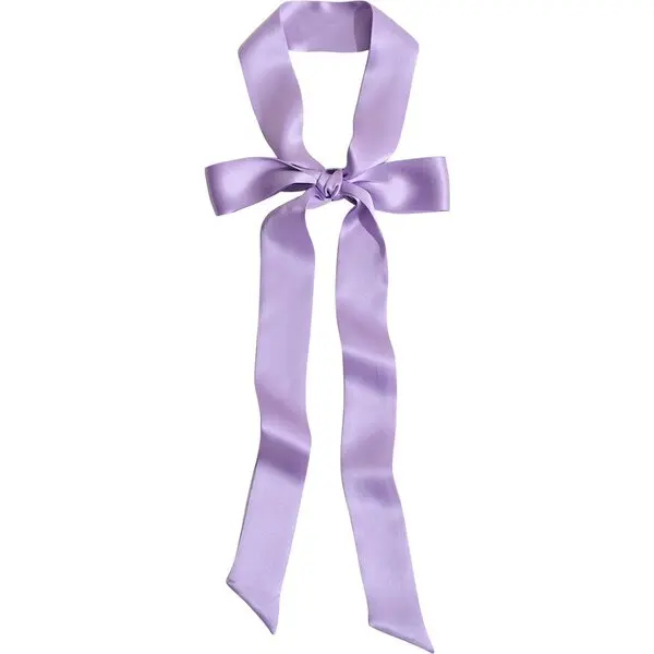 LOST PATTERN La Collectionneuse" Silk Ribbon Scarf - Purple