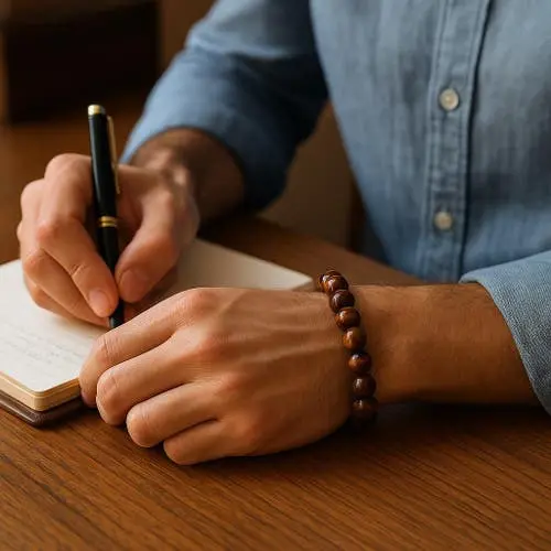 Trafalgar Raja Tiger Eye Beaded Bracelet