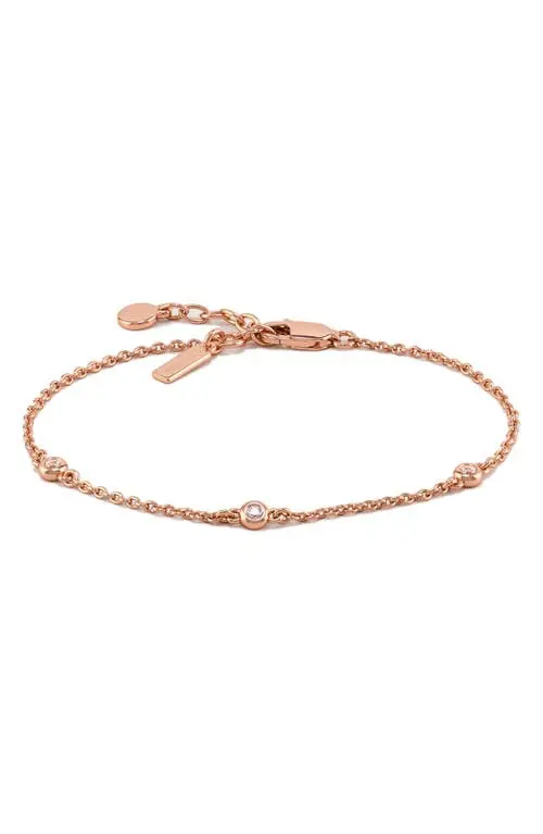 VINCERO The Sapphire Station Bracelet - Rose Gold