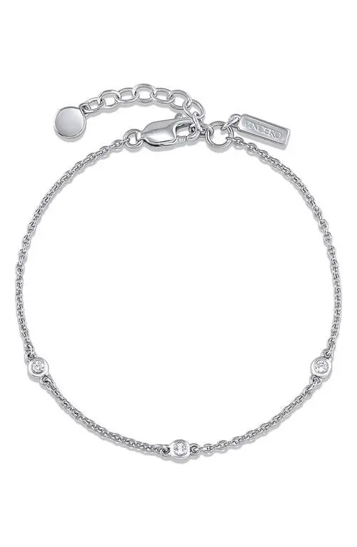 VINCERO The Sapphire Station Bracelet - Silver
