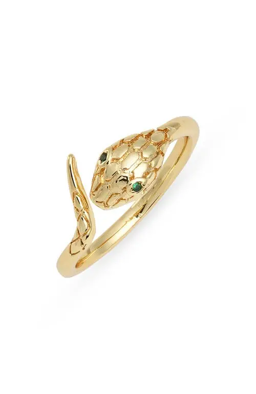 CHILD OF WILD Sahara Snake Cubic Zirconia Ring - Gold