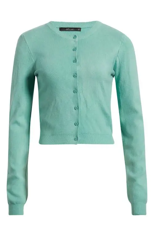Deluc Clark Crop Cardigan - Mint