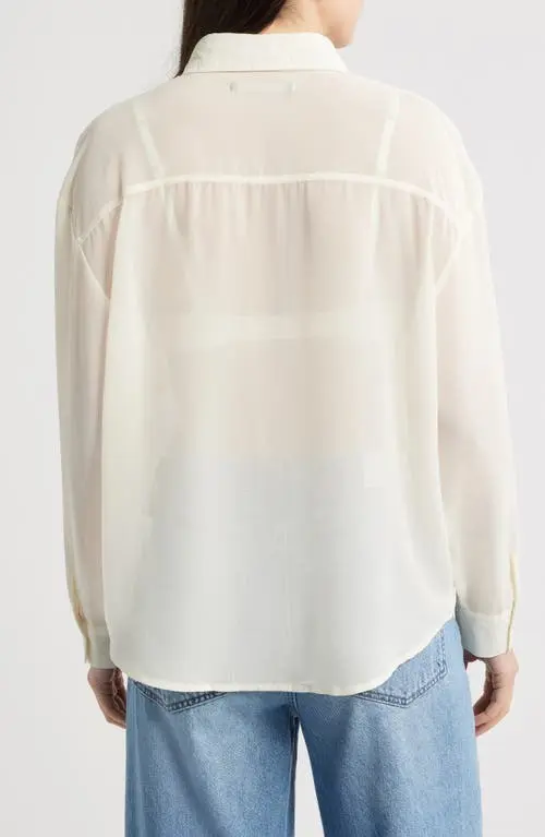Deluc Grayson Sheer Shirt - Ecru