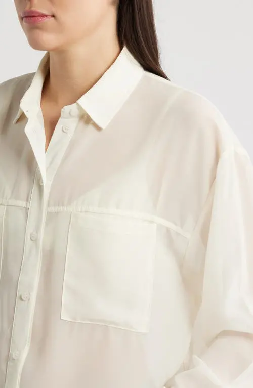 Deluc Grayson Sheer Shirt - Ecru