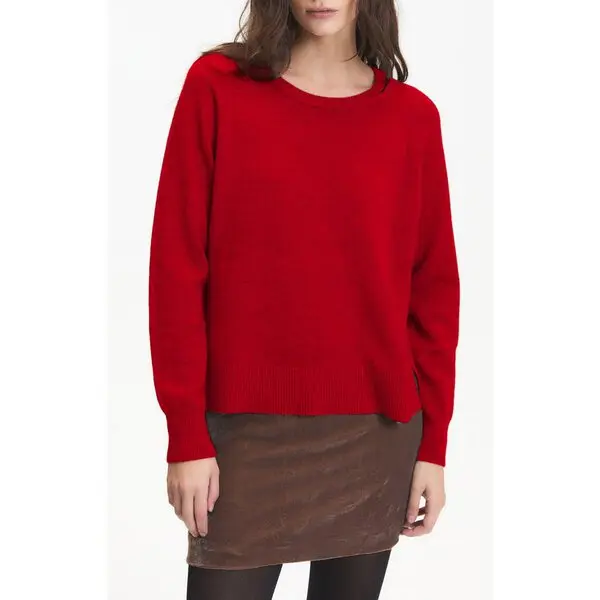 Deluc Begonia Crewneck Sweater - Red