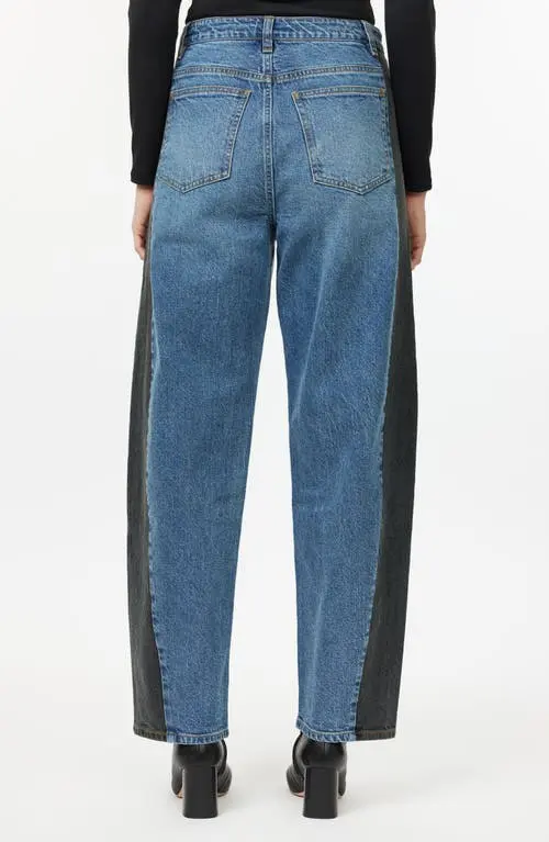 Habitual Two Tone Barrel Ankle Jeans