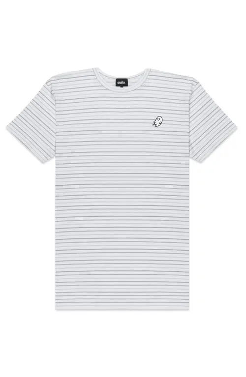 DALIX Ghost Striped Jersey Tee - Shadow Stripe