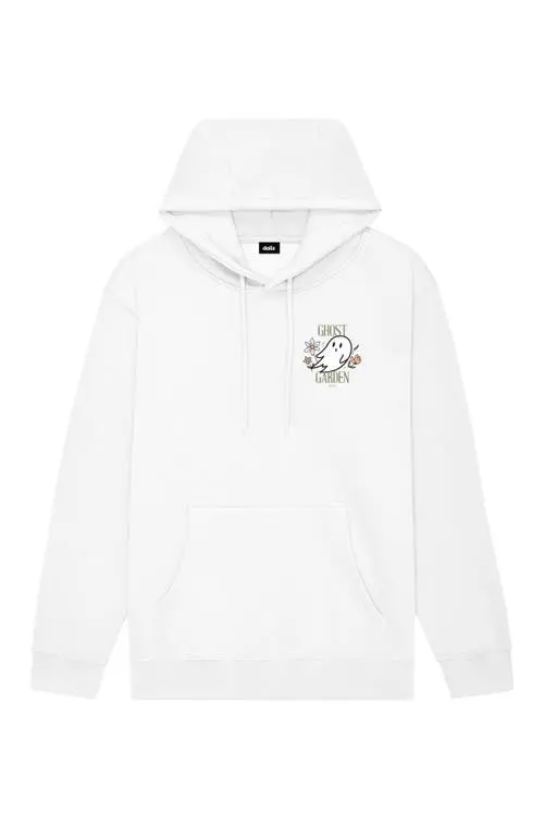 DALIX Ghost Garden Relaxed Fit Hoodie - White