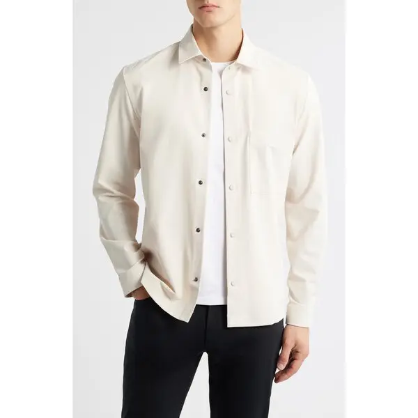 BOSS Leo Kent Relaxed Fit Button-up Shirt - Open White