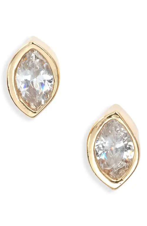 CHILD OF WILD Prism Gaze Cubic Zirconia Stud Earrings - Gold