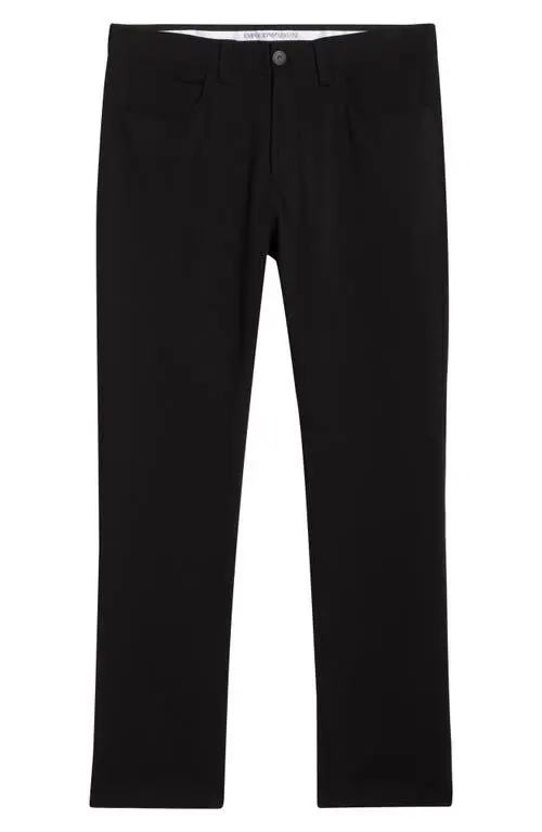 Emporio Armani Flat Front Tapered Trousers
