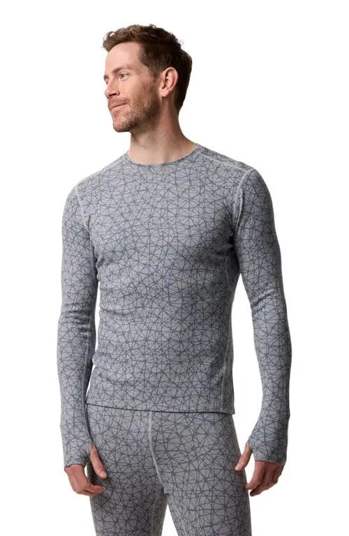 BACKCOUNTRY Cedars Rws Merino Midweight Crew Baselayer Top - Goat Path Print