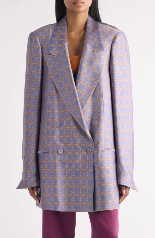Dries Van Noten Checked Oversized Blazer