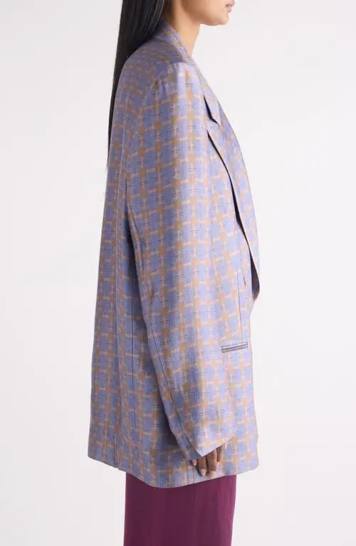 Dries Van Noten Checked Oversized Blazer