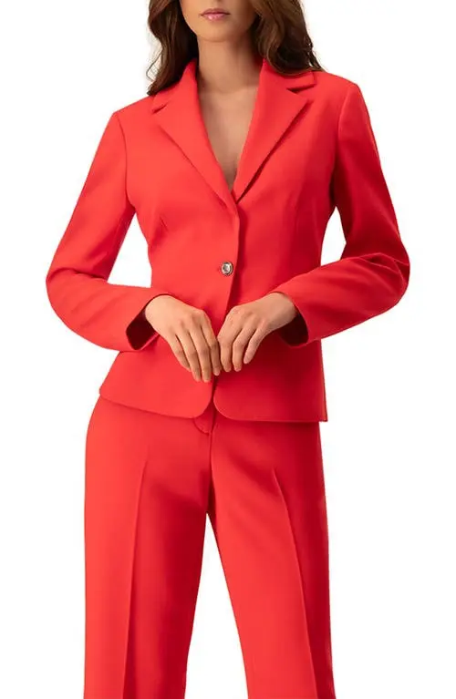 IVONNE Single-button Fitted Blazer