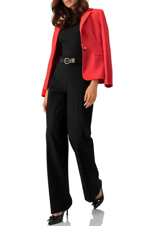IVONNE Single-button Fitted Blazer