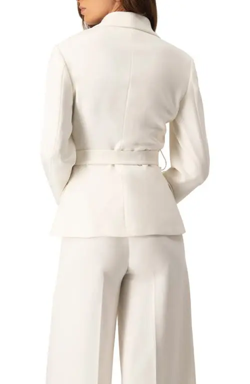 IVONNE Tailored Belted Blazer