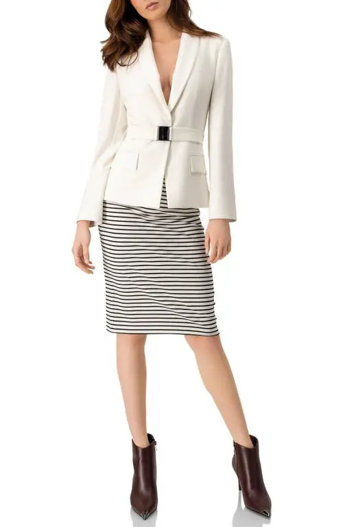 IVONNE Tailored Belted Blazer