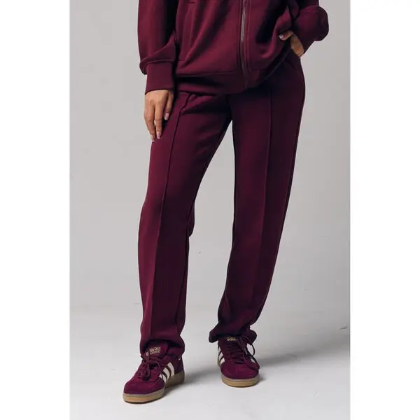 LE FAFO Pintuck Sweatpants - Burgundy